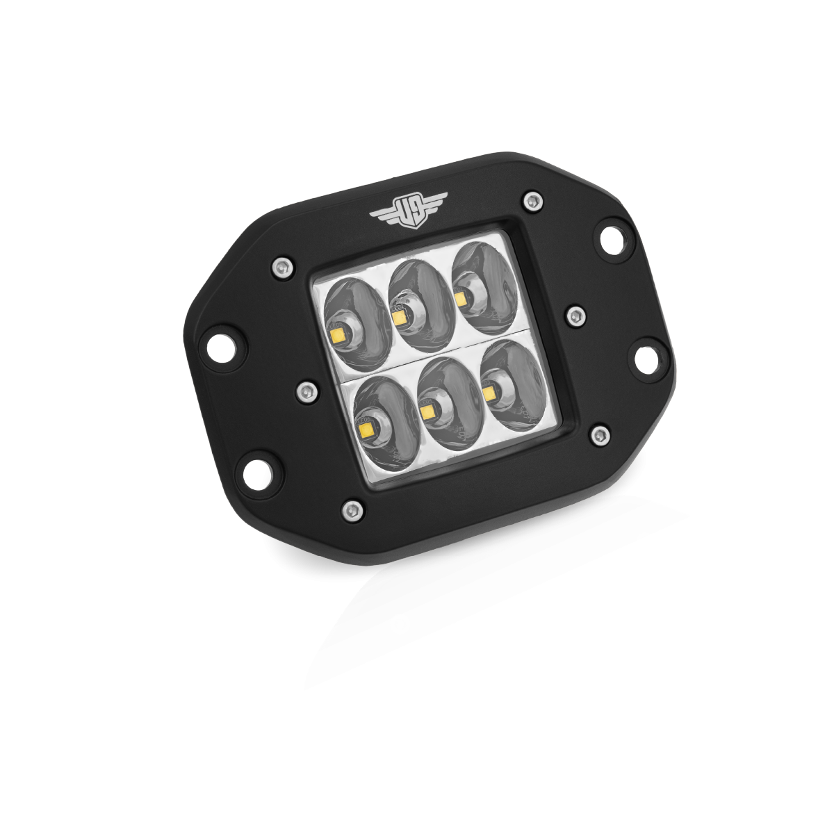 Ultimate9 Flush Mount Cube LED Light Driving Beam Pattern